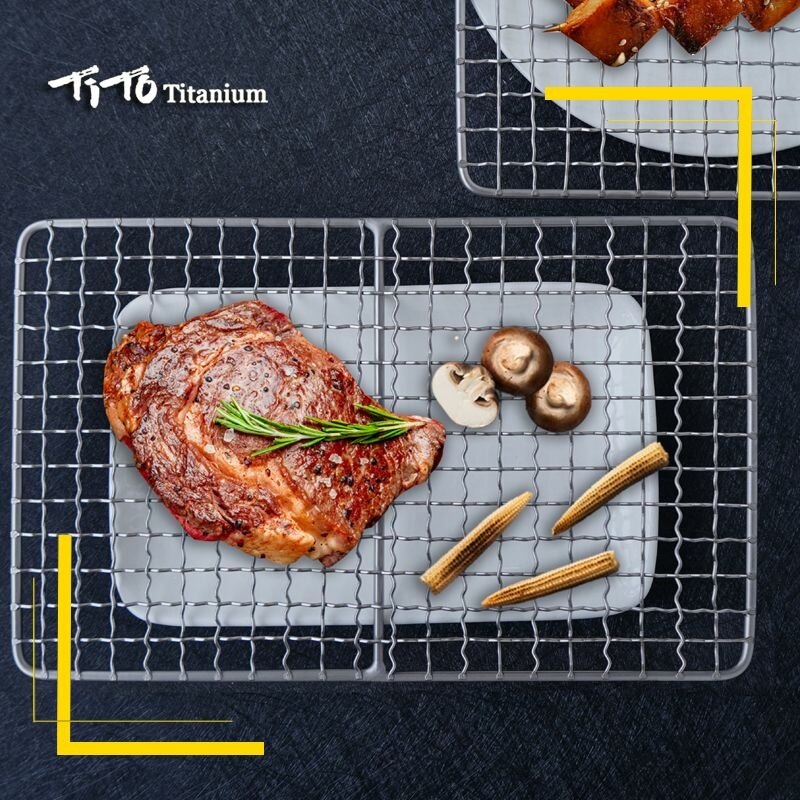 TITO TITANIUM Решетка-гриль Титан, длина 27 см, ширина 17 см,