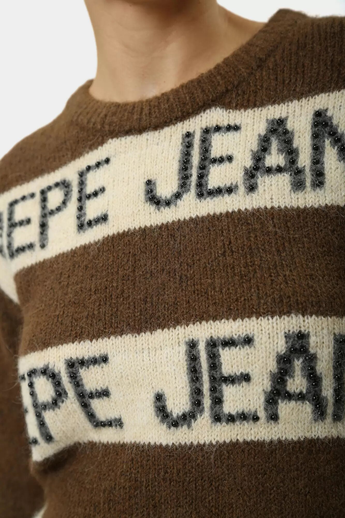 Свитер Pepe Jeans, размер M, , коричневый — фото 1