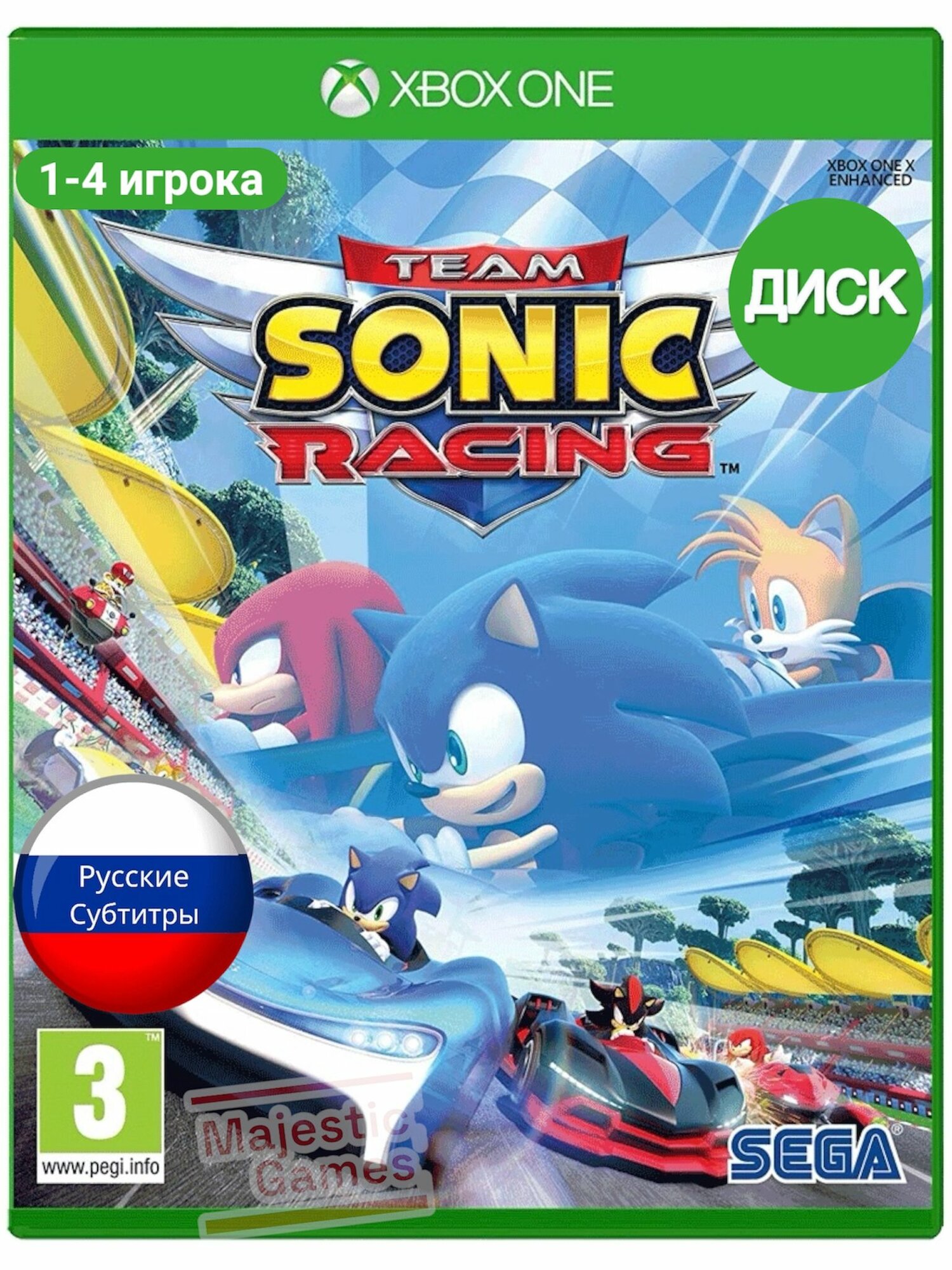 Игра Team Sonic Racing (Диск, Xbox One, Series X, Русские субтитры)