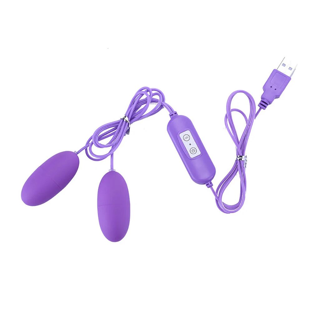 Вибратор яйцо USB, фиолетовый