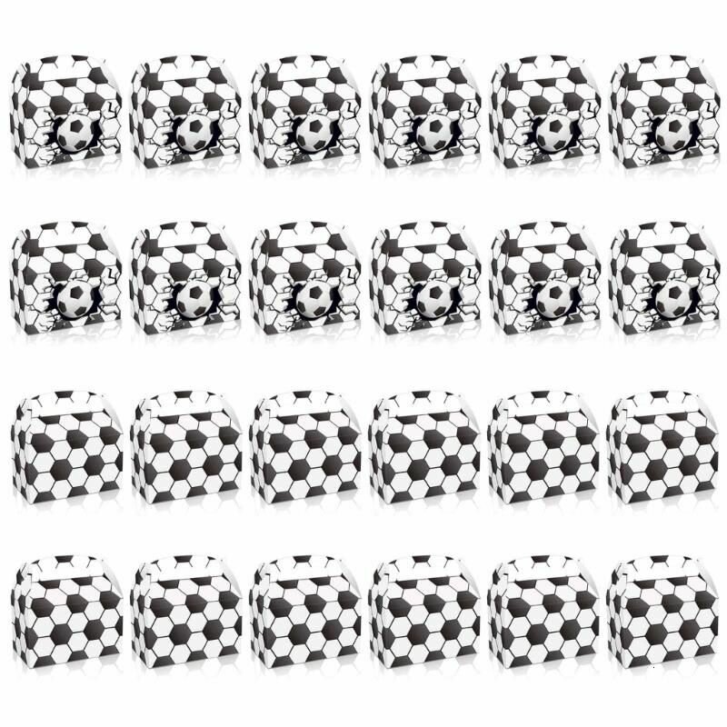 Футбольные коробки для подарков, - Черно-белый