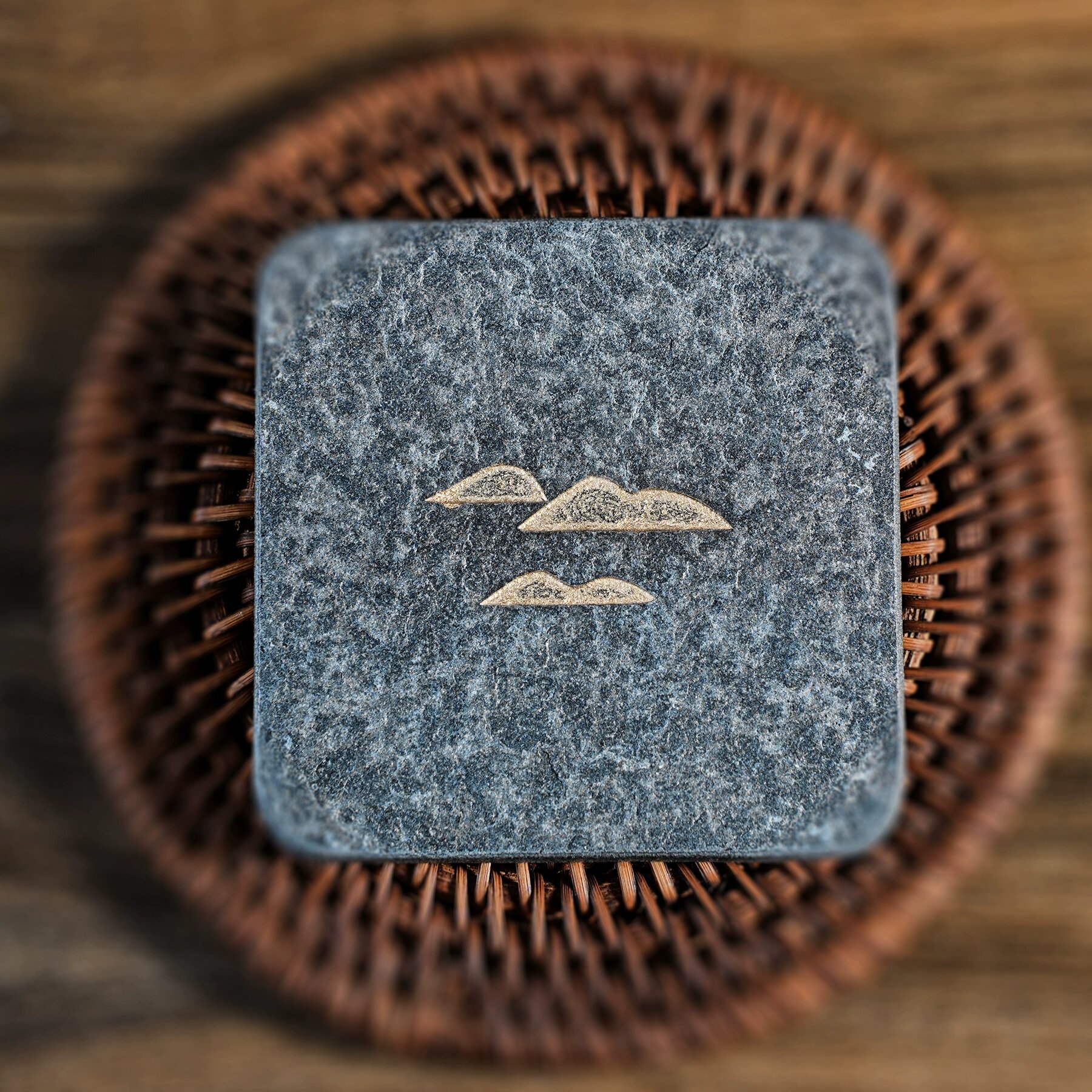 Термостойкая подставка из черного жемчужного камня для чая, натуральная каменная подставка для гонфу чая, премиальный