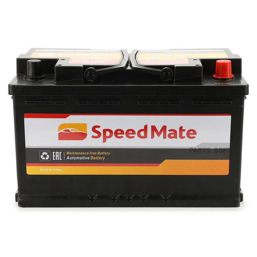 АКБ SPEEDMATE AGM 12V 80Ah 800A 315x175x190 /-+/ Аккумулятор от официального дистрибьютора, SPEEDMATE, артикул SMEK800