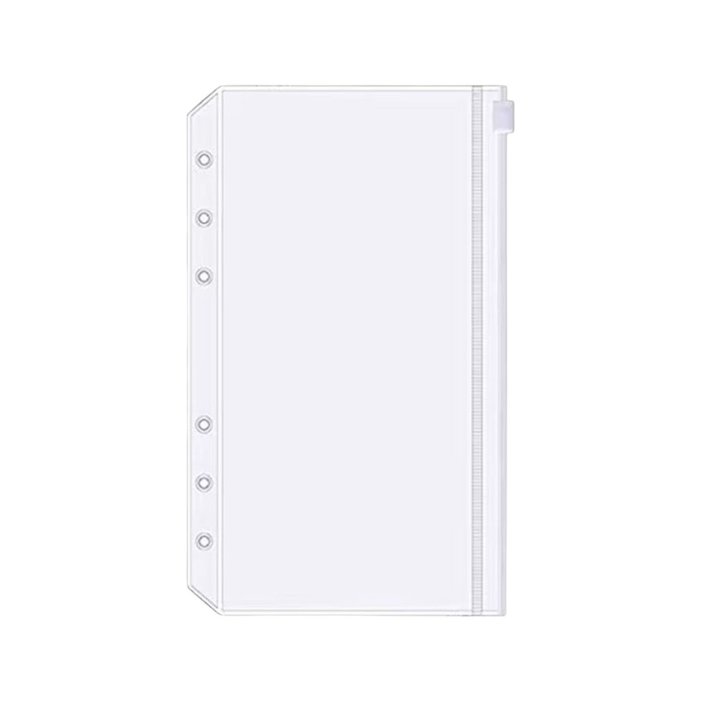 Денежный Конверт из Прозрачного ПВХ с 6 Отверстиями, 6 Отверстий Для Бюджетных Денежных Конвертов, 6 Отверстий Для Перфорированной Карманной Папки, Сумка Для Хранения документов