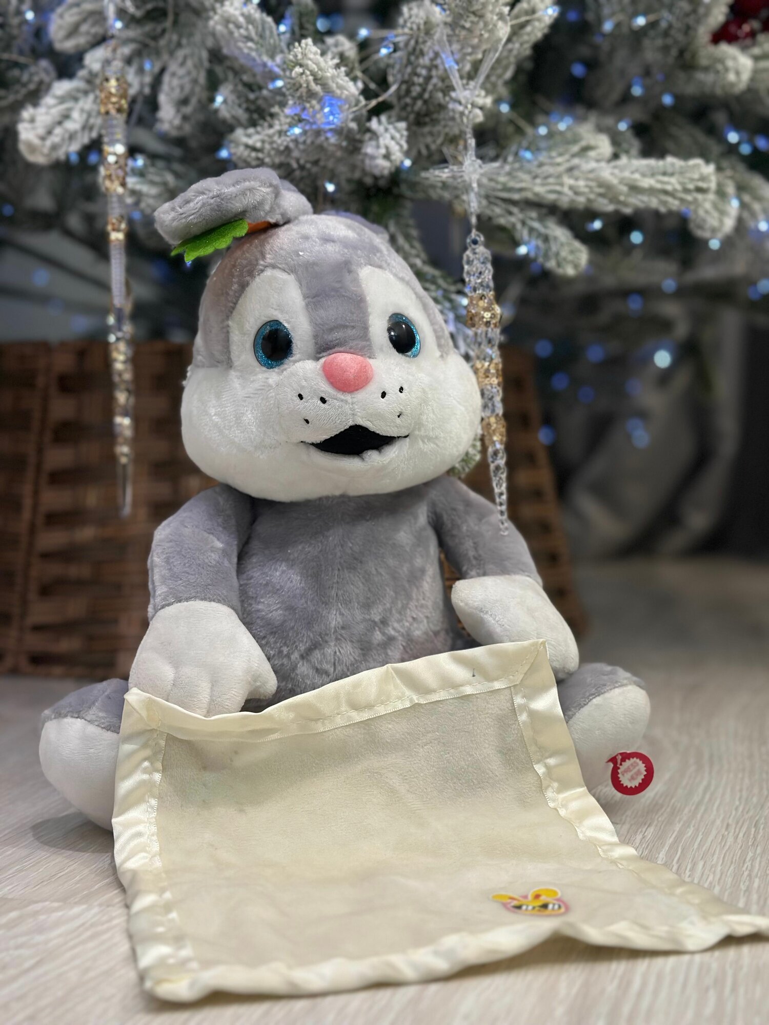 Мягкая игрушка интерактивная Кролик Ку-Ку (играет в прятки)