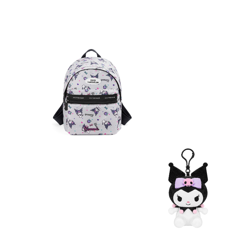 Рюкзак женский Zgo Sanrio IP Collaboration полиэстер, Stone Gray, Medium, артикул 1508317600