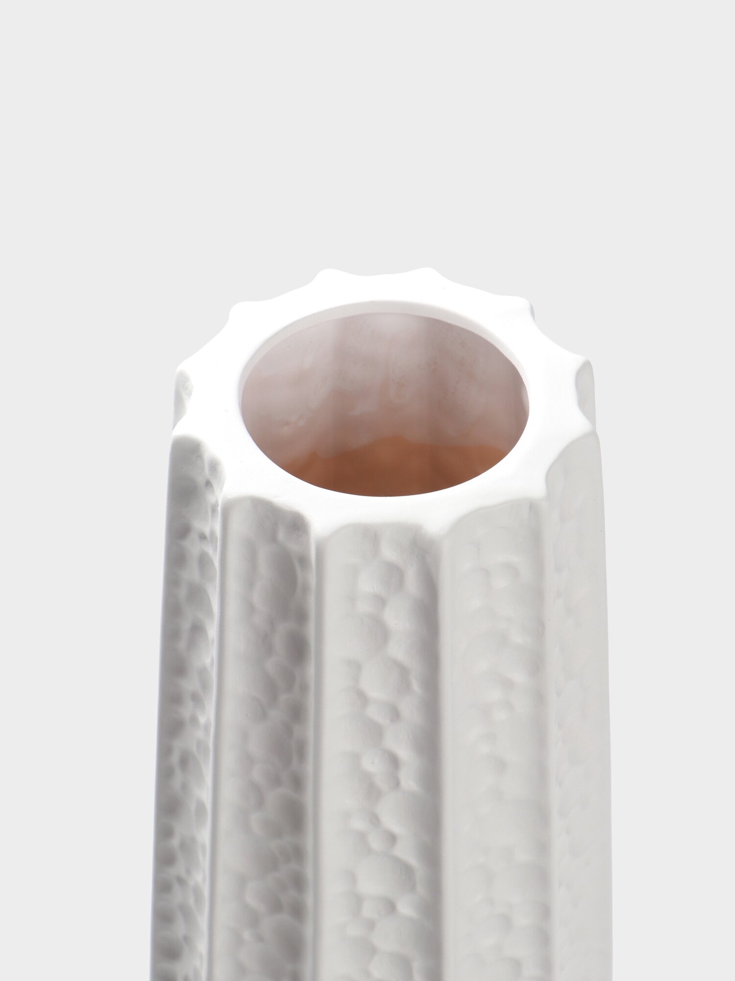 Ваза для цветов напольная «Тиаго», 57×14 см, керамика, белая