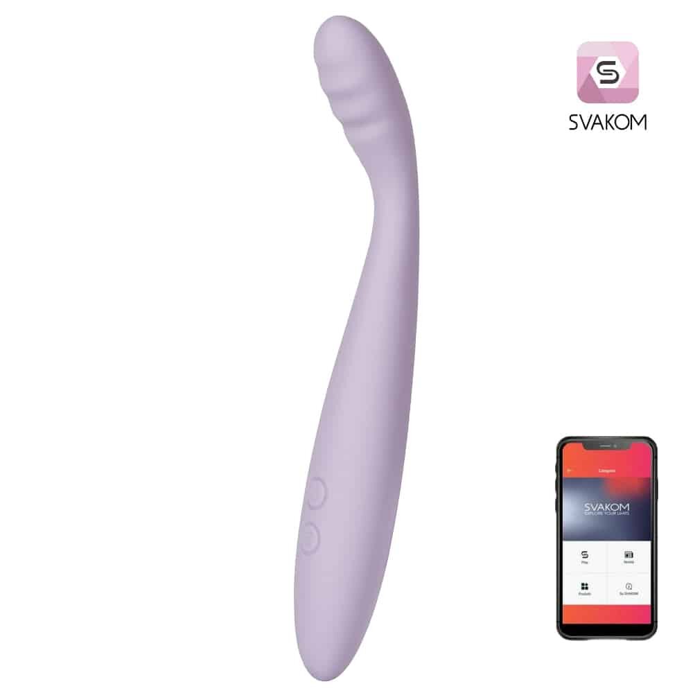 Вибратор для точки G Svakom Cici 2 с нагревом, цвет сиреневый