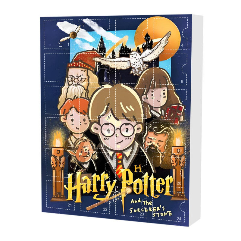 Новый рождественский календарь обратного отсчета, подарок на Рождество в виде слепой коробки, акриловый подвеска для рождественской елки