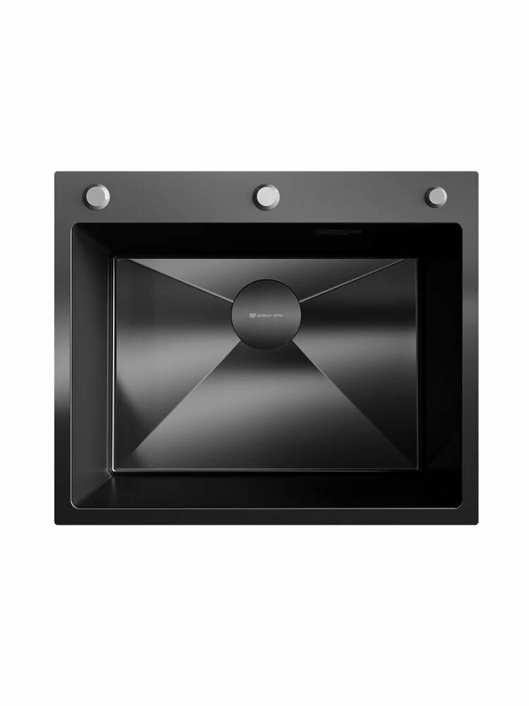 Комплект Ulgran STEEL US 600х500-003 с коландером, вороненая сталь