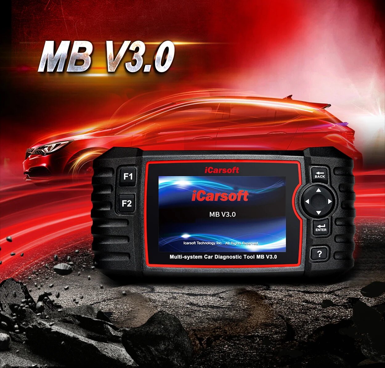 Диагностика iCarsoft MB V3.0 для автомобильного сканера BENZ/SPRINTER/SMART OBD2 — сброс масла TPMS/DPF/кодирование инжектора/ABS сброс кровотечения/EPB
