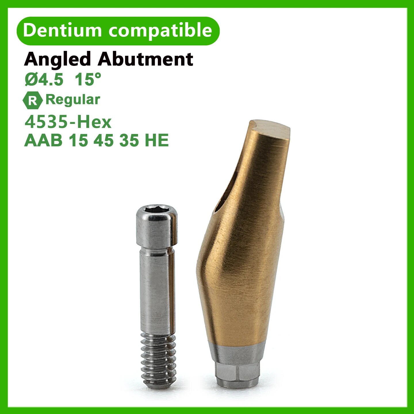 Стоматологические абатменты Dentium 15°/25° otiumann AAB 15 45 35 HE