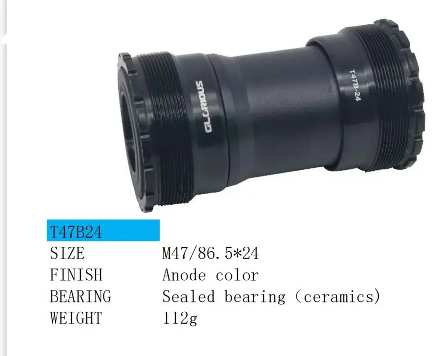 Ceccotti Адаптер каретки T47 PF30 BB30 BB92 T47B24