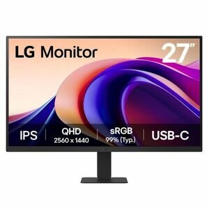 Монитор LG Монитор 27" LG 27U631A-B Black (IPS, 2560x1440, HDMI+Type C, 5 ms, 178°/178°, 250 cd/m, 1000:1, 100Hz)