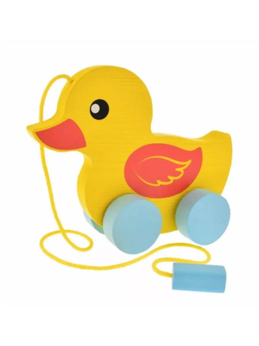 Томик Фигурка деревянная Каталка Уточка 2-113 с 3 лет