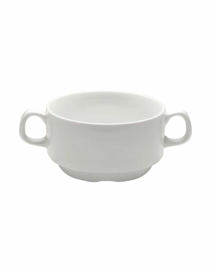 Бульонницы с ручками 4 шт TVIST, фарфор, 300 мл
