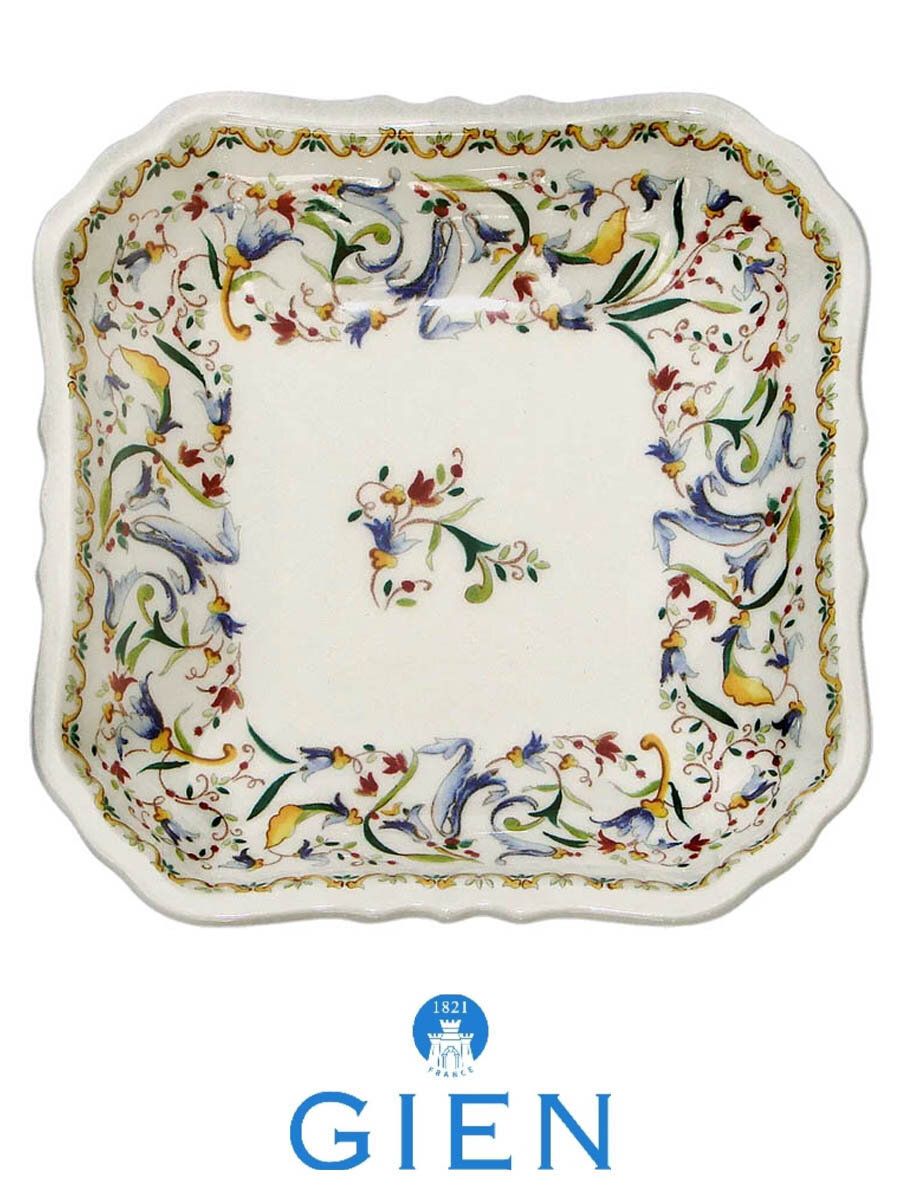 Блюдо квадратное Gien Toscana 15x15 см, фаянс, коллекция Toscana