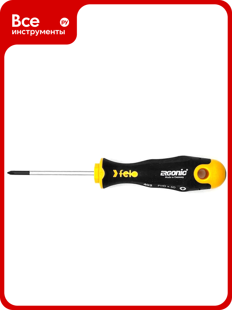 Крестовая отвертка Felo Ergonic PH0x60 40200110