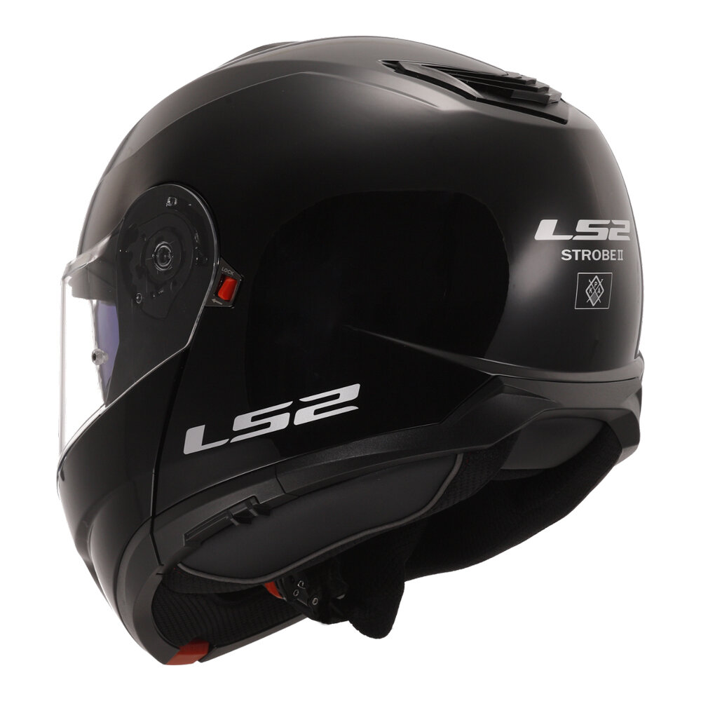 Мотошлем модуляр LS2 FF908 STROBE II SOLID (черный, S) — фото 1