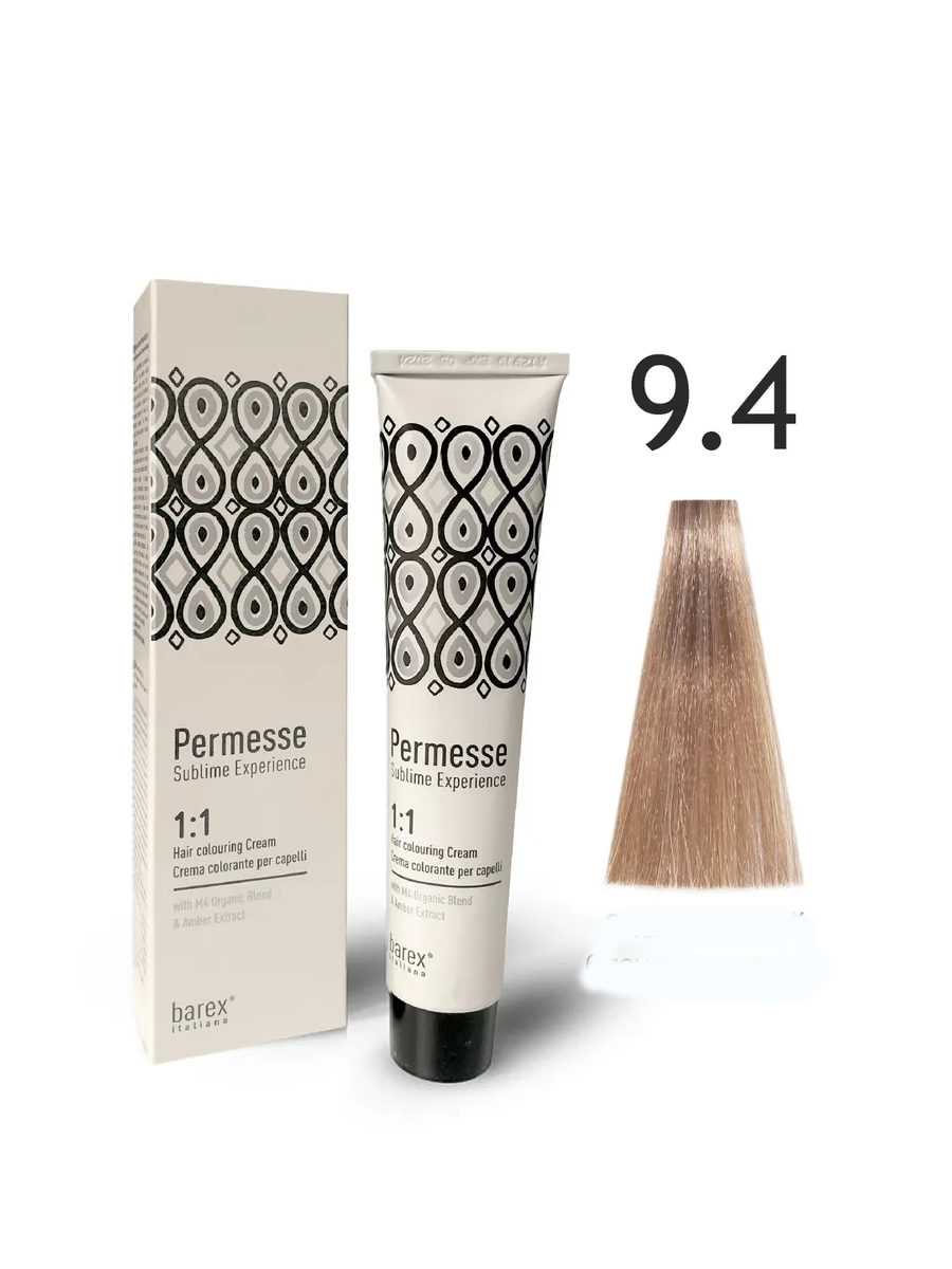 Краска для волос Barex Крем-краска с микропигментами PERMESSE, Hair Colouring Cream 1:1, 9.4