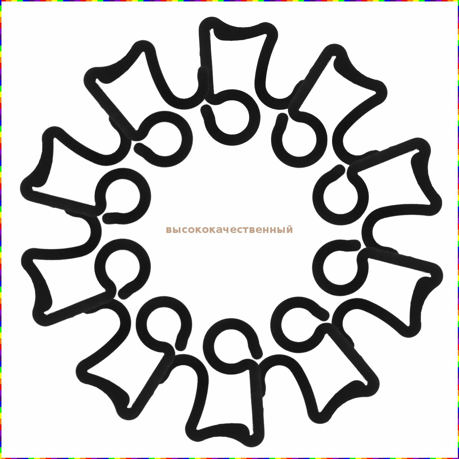 50 шт. пластиковые клипсы для гирлянд, PP-крепления для уличного декора