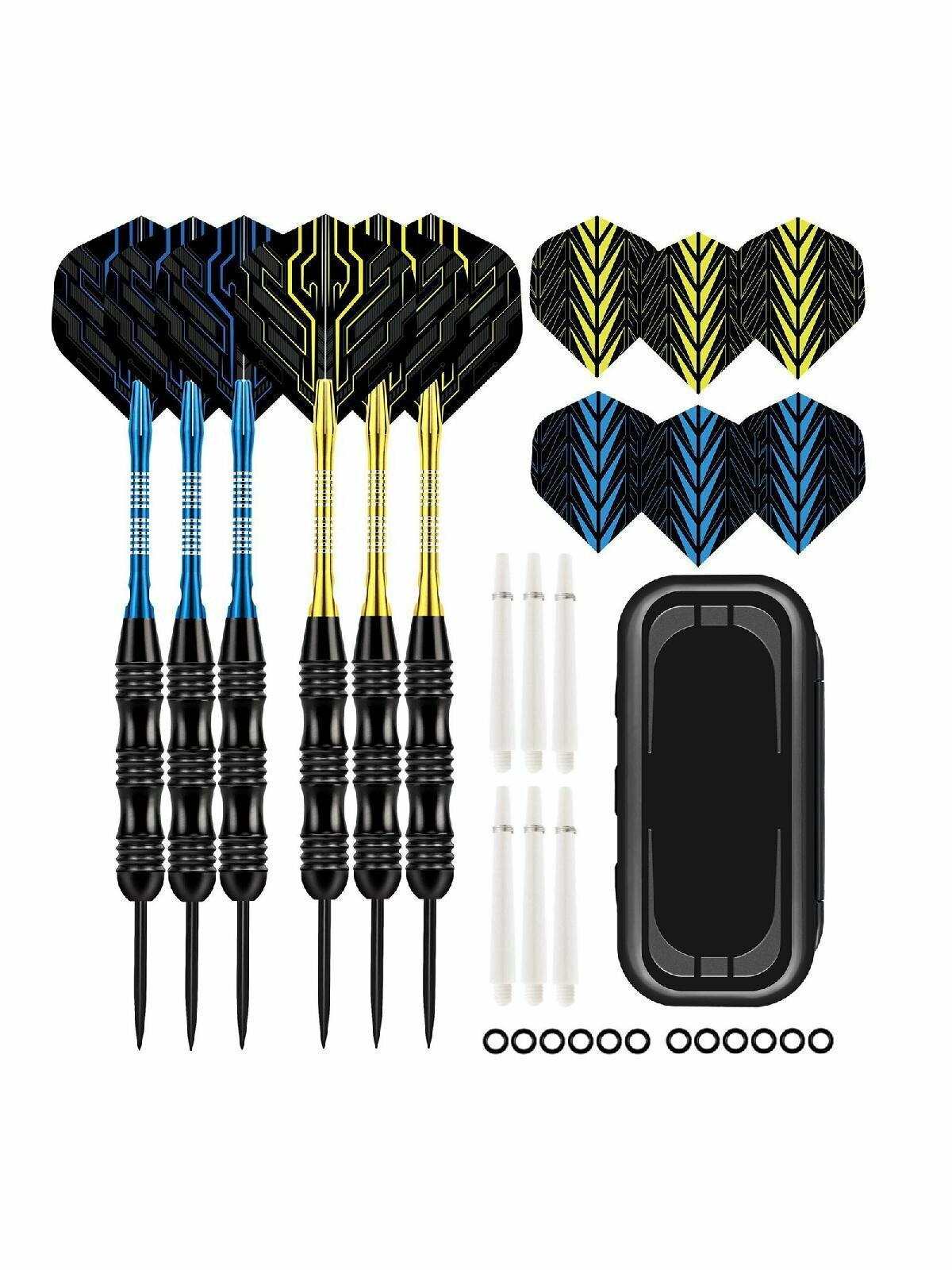 1 комплект стальных игл для метания дротиков Набор дротиков с металлическим наконечником для игры в дартс