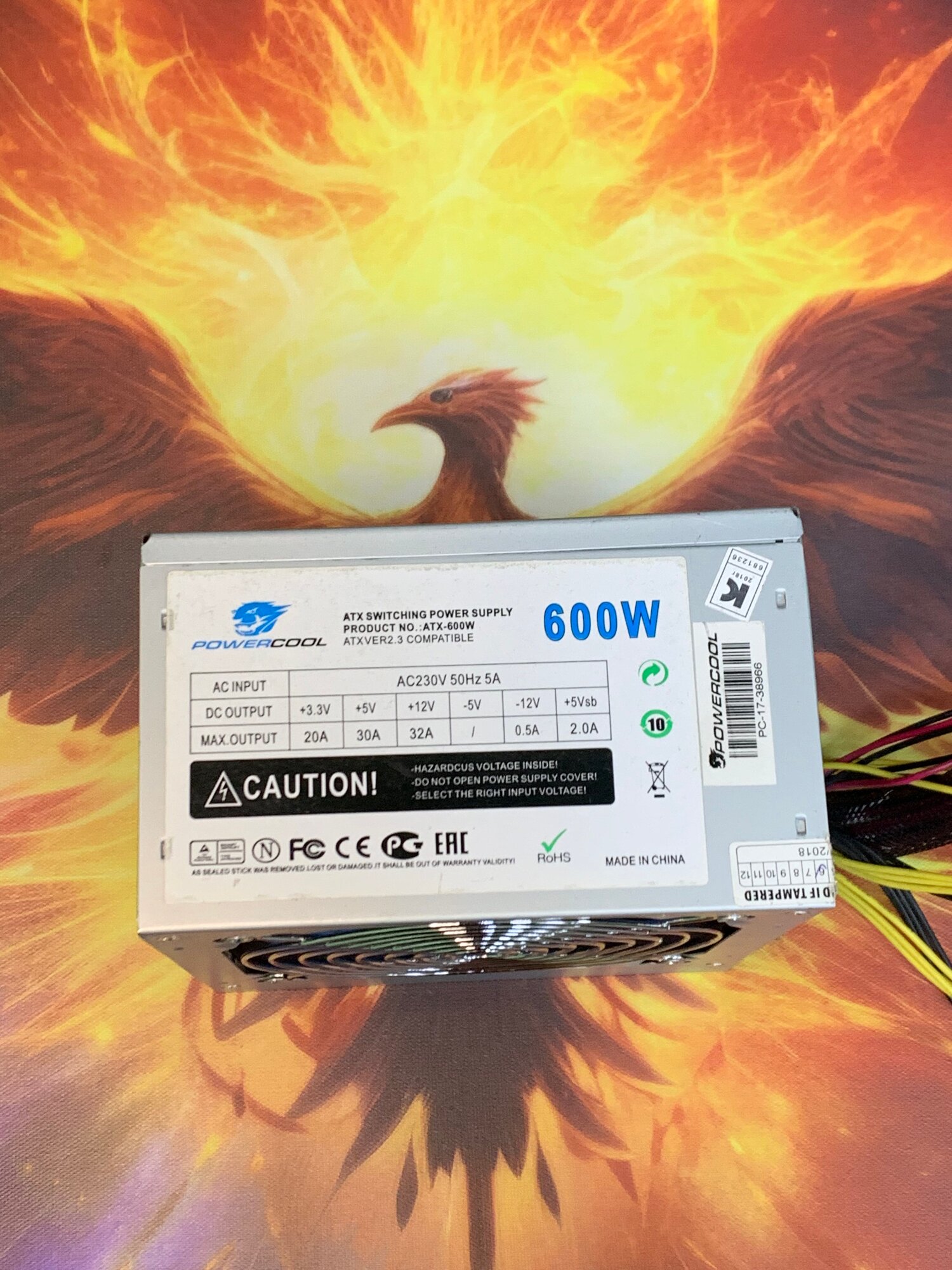Блок питания 600W POWERCOOL ATX-600W
