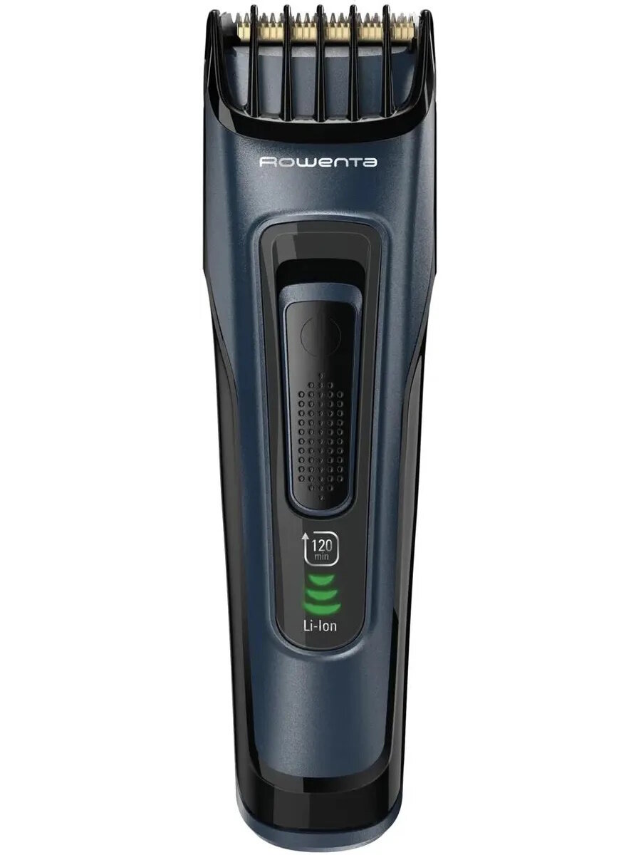 Триммер мужской Rowenta Signature TN4500F4 0,5-30 мм, 2 насадки, синий