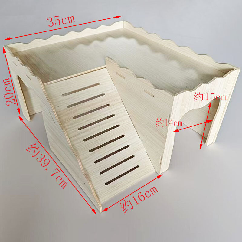 Деревянный домик для кроликов, кровать для морских свинок, убежище для кроликов, домик для шиншилл, игровой домик из массива дерева, большой и маленький гнездо