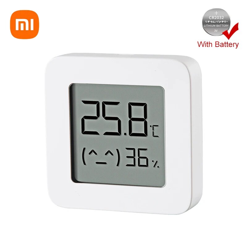 Беспроводной умный цифровой термогигрометр Mijia Bluetooth Thermometer 2, работает с приложением Mijia