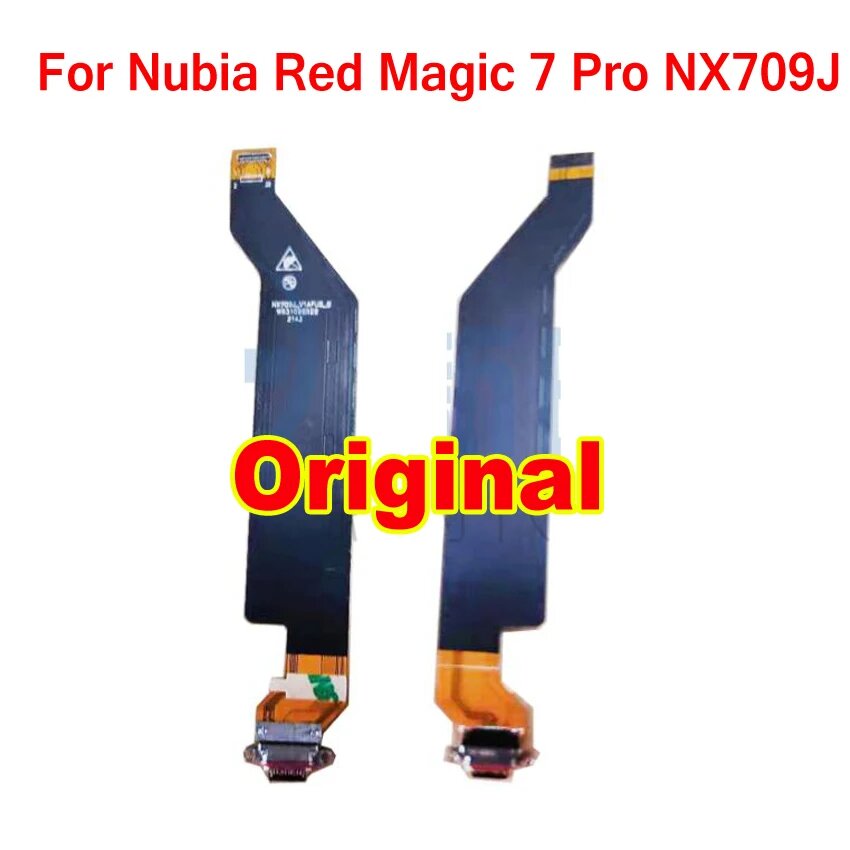 Оригинальный микрофон для ZTE Nubia Red Magic 7 Pro NX709J, USB-разъем, порт для зарядки, гибкий кабель для быстрой зарядки, пластина для дополнительной платы
