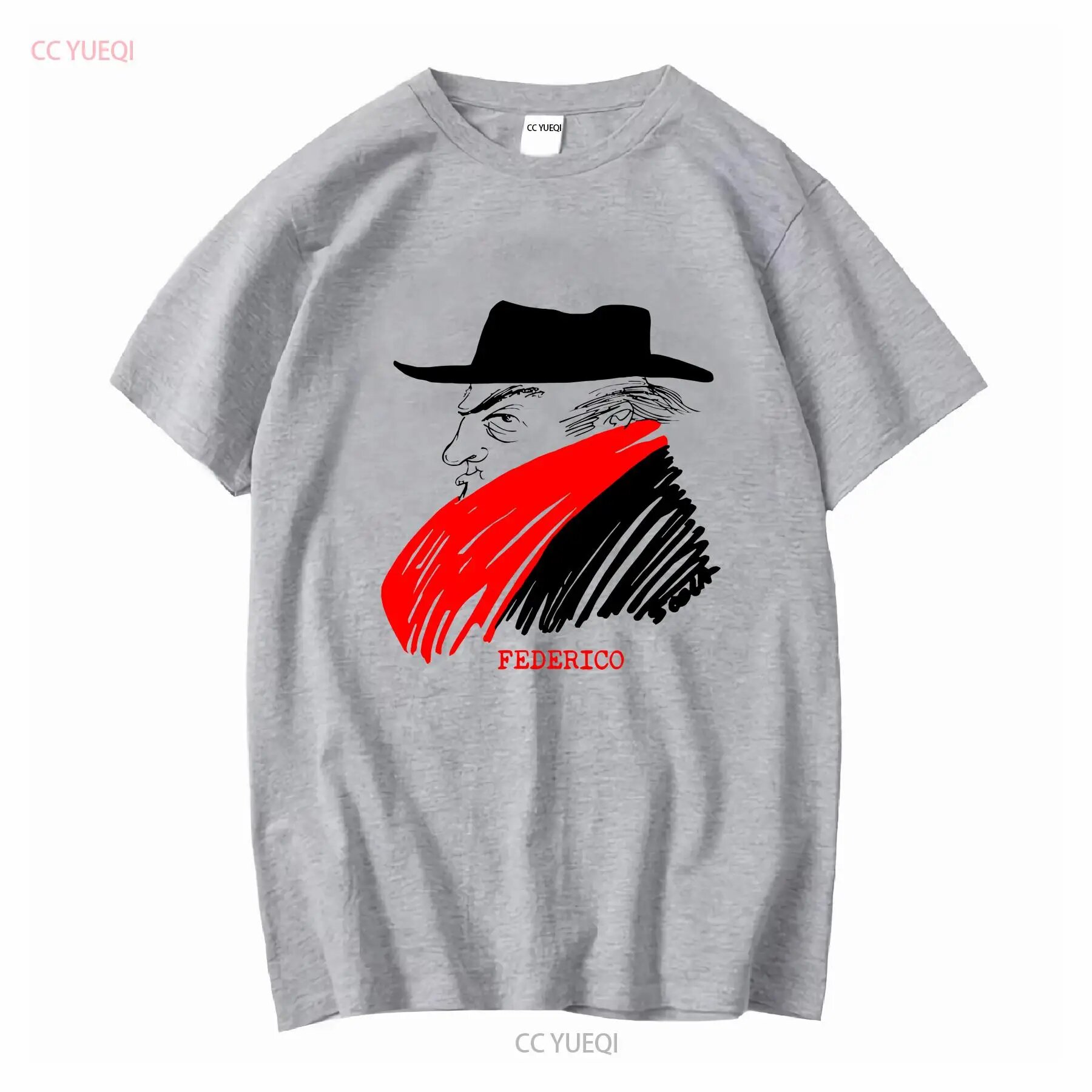 Футболка мужская Феллини Фидико, серая, XXXL