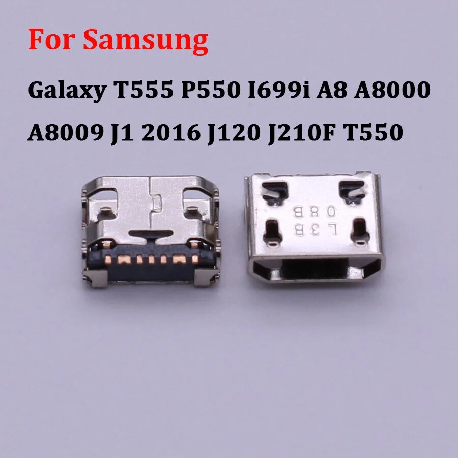 USB разъем для Samsung Galaxy J1 J210F A8 A8000 50pcs
