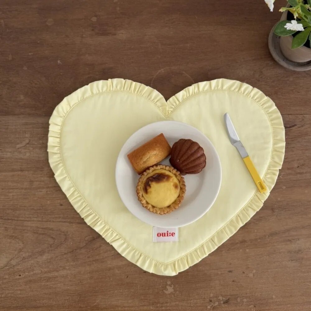 Сердечные коврики для стола Heart-shaped Placemats