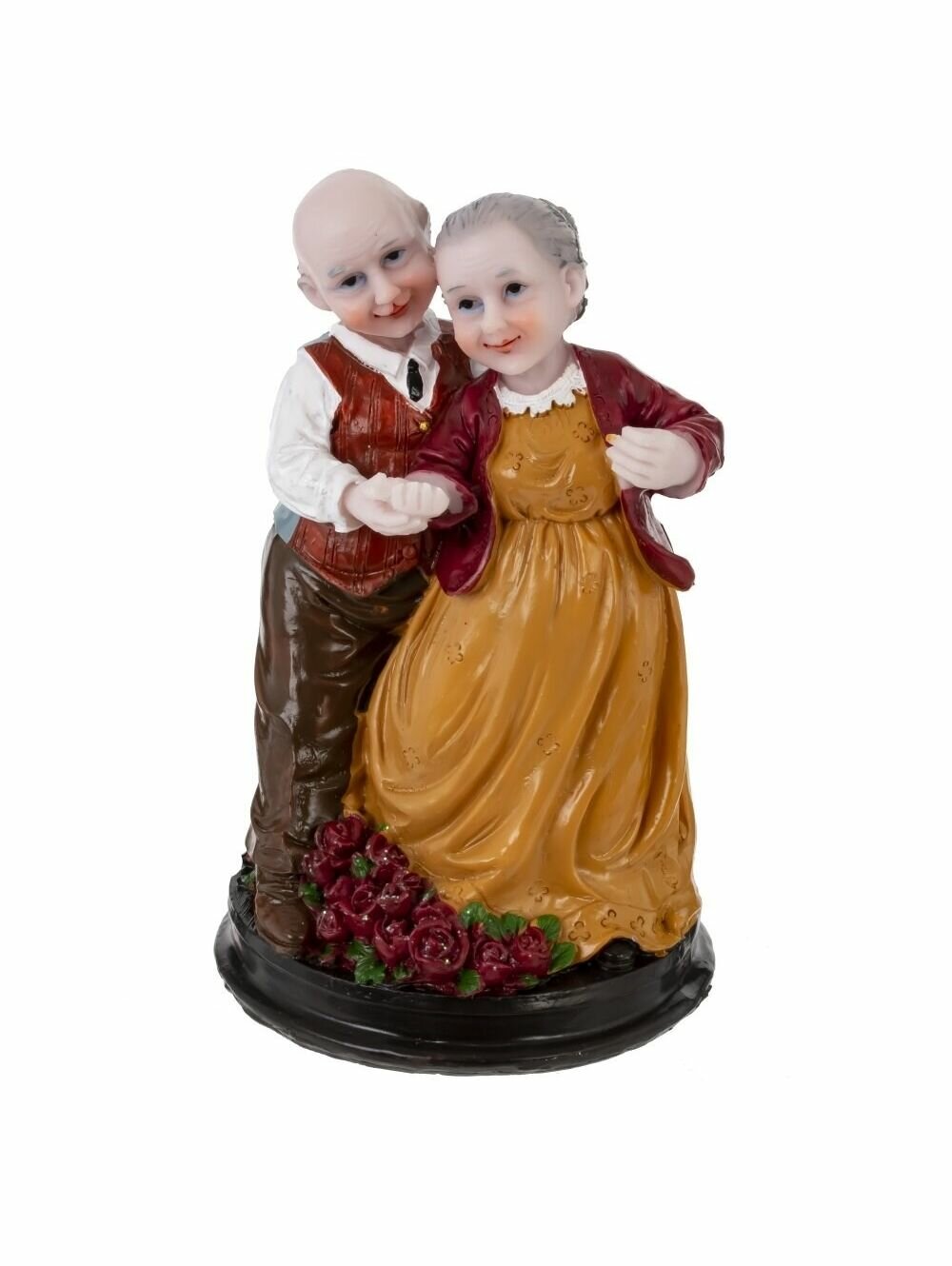 Фигурка декоративная "Бабушка с дедушкой", L9 W9 H14,5 см