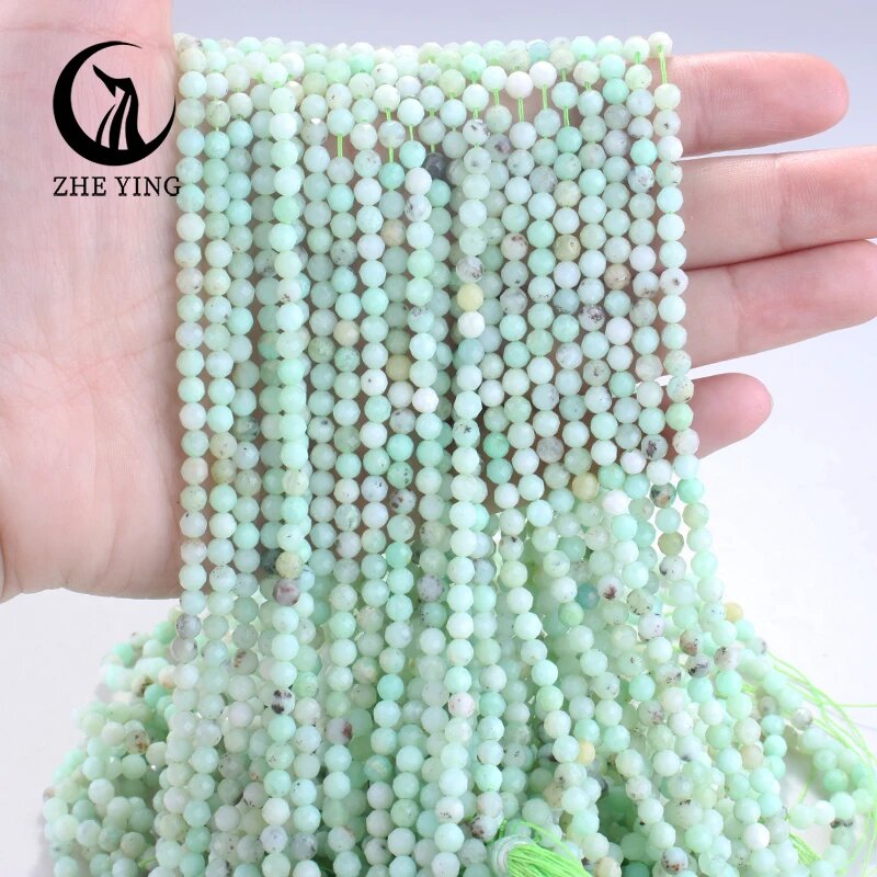 Zhe Ying черные турмалиновые бусины 4 мм Изумрудный, 201Green opal rare