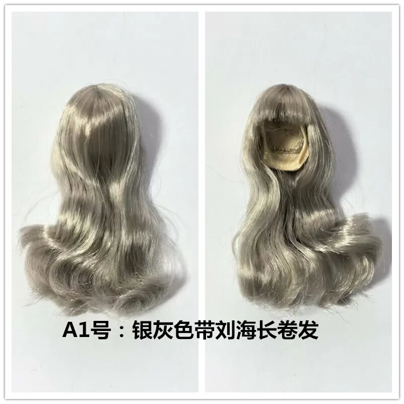 Парик для фигурки JIAOU DOLL 1/6 Серый, A1