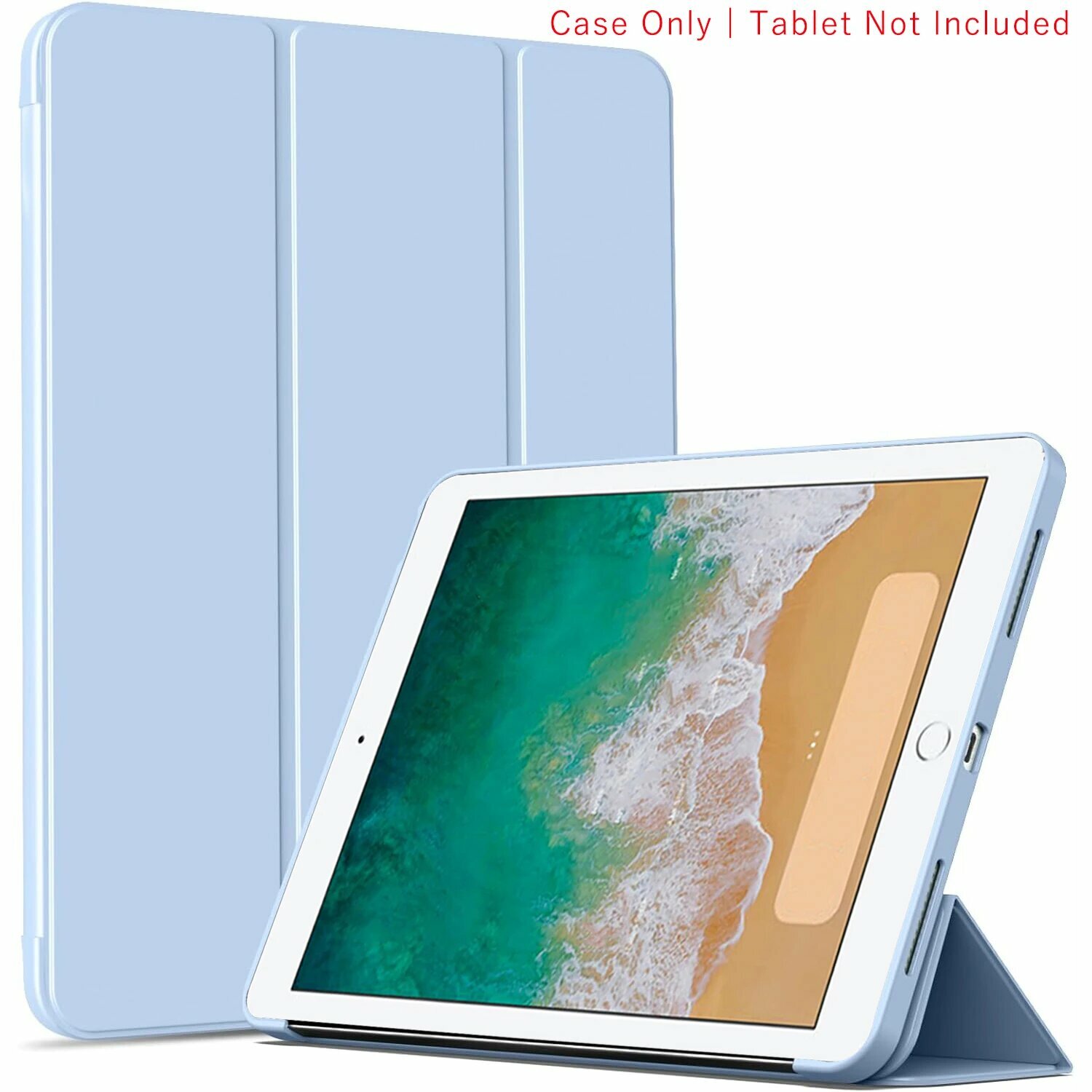 Чехол-книжка QIJUN для iPad Air 1/2 9.7' Голубой, iPad Air 2 9.7inch, YT Ice Blue