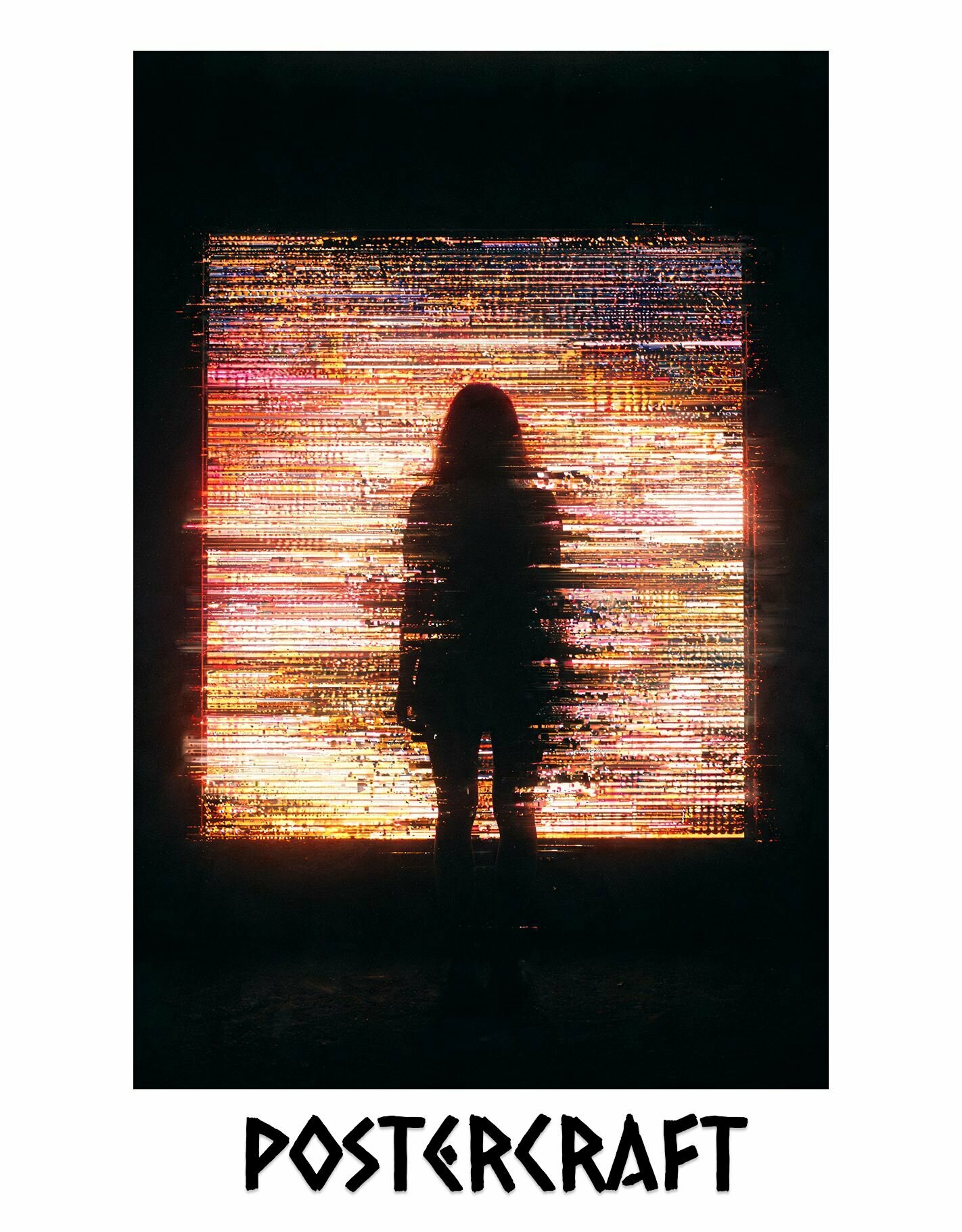 Постер Сюрреализм "VHS / Glitch / Глитч", 29.7х42см, А3, глянцевый