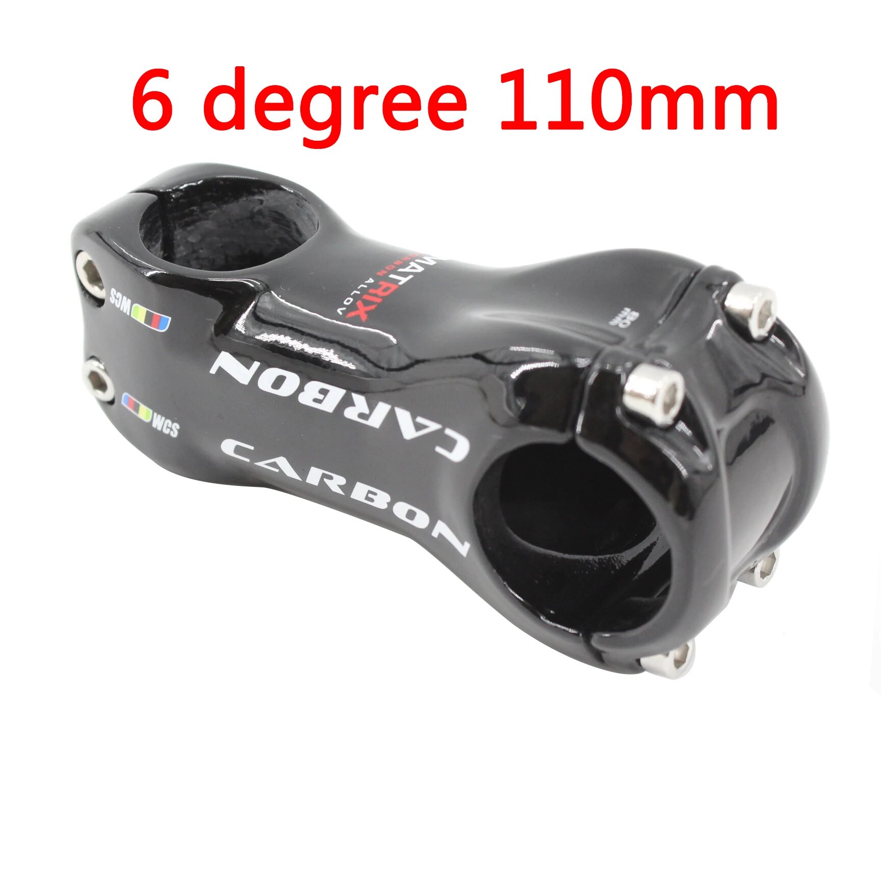 UD Карбоновый вынос руля для MTB 31.8*70-130 мм Белый, 6 degree 110mm