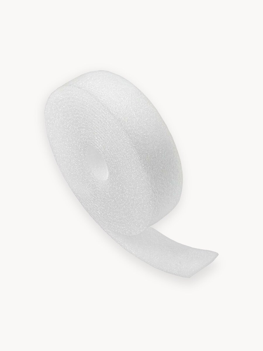 Демпферная лента для стяжки пола Isocom / вспененный полиэтилен / 8мм*100мм, 10 метров