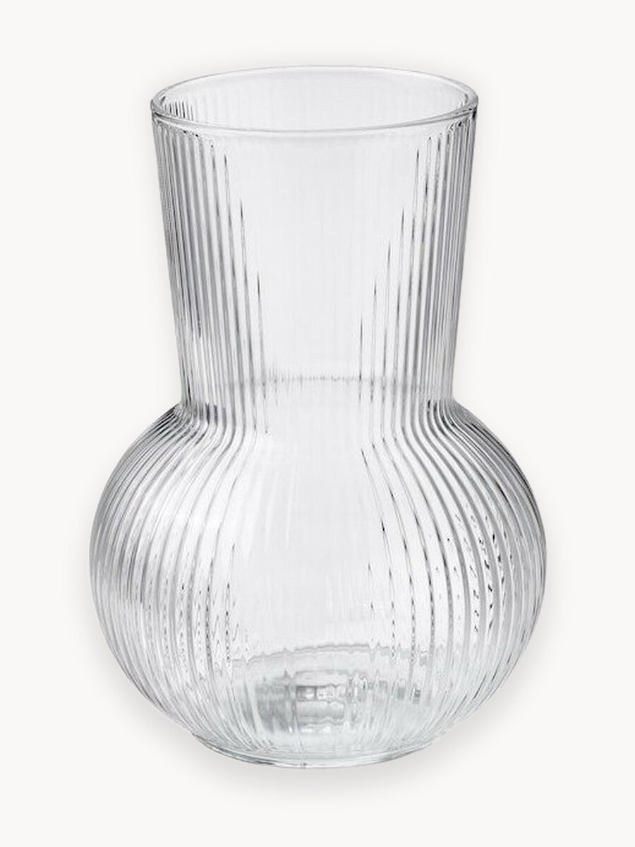 Ваза IKEA PADRAG, настольная, 17см, прозрачная, бесцветная, стекло