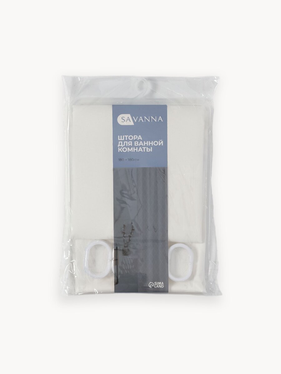 Штора для ванной комнаты «Узор», с люверсами, с утяжелителями, PEVA, 180×180 см