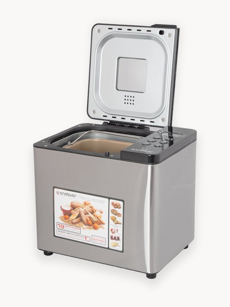 Хлебопечка с замесом теста Endever MB-54 / 19 автоматических программ / выпечка 500/750 грамм