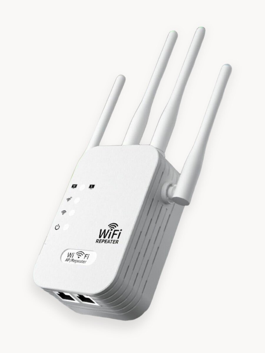 Усилитель WiFi сигнала, ретранслятор вайфай, репитер точка доступа 2.4 ГГц, усилитель расширитель роутера для увеличения зоны покрытия.