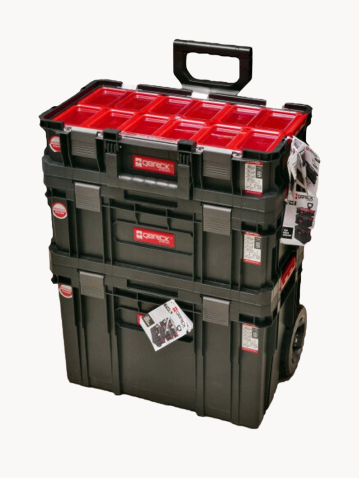 Набор ящиков Qbrick System TWO SET Plus 3in1: Cart+Toolbox+Organizer