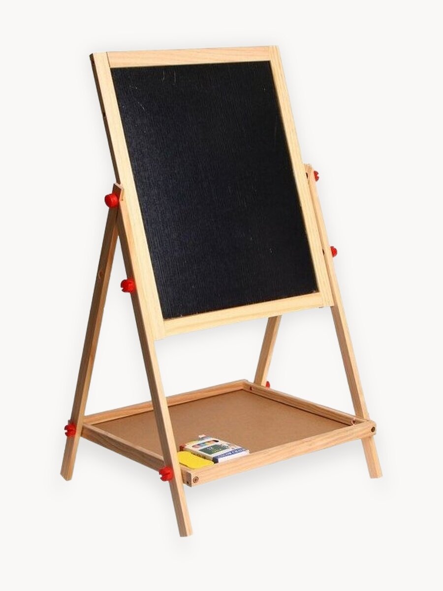 Детский двухсторонний мольберт "Премиум" в собр. виде 65х38,5х35 см; рабоч. пов. 35х40 см 7642172