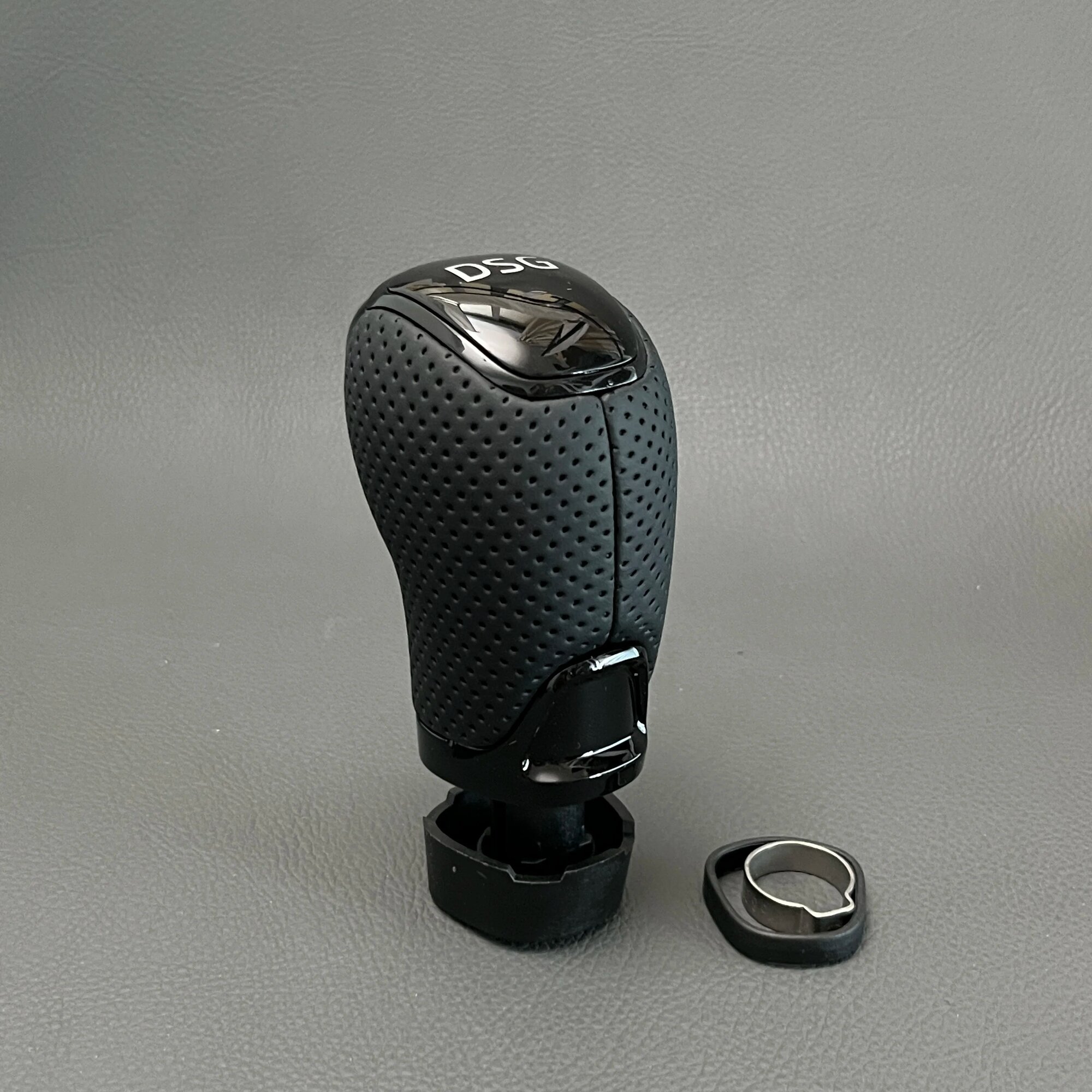 Для Skoda Octavia Superb Yeti DSG ручка переключения передач головка гандбола кожа Black Hole Knob