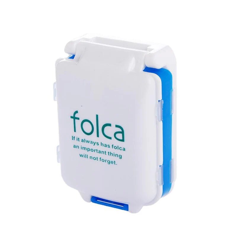 Складной чехол для лекарств, органайзер для лекарств и таблеток, коробка для хранения, портативный аптечный контейнер для таблеток в капсулах, пустой контейнер для таблеток, чехол s