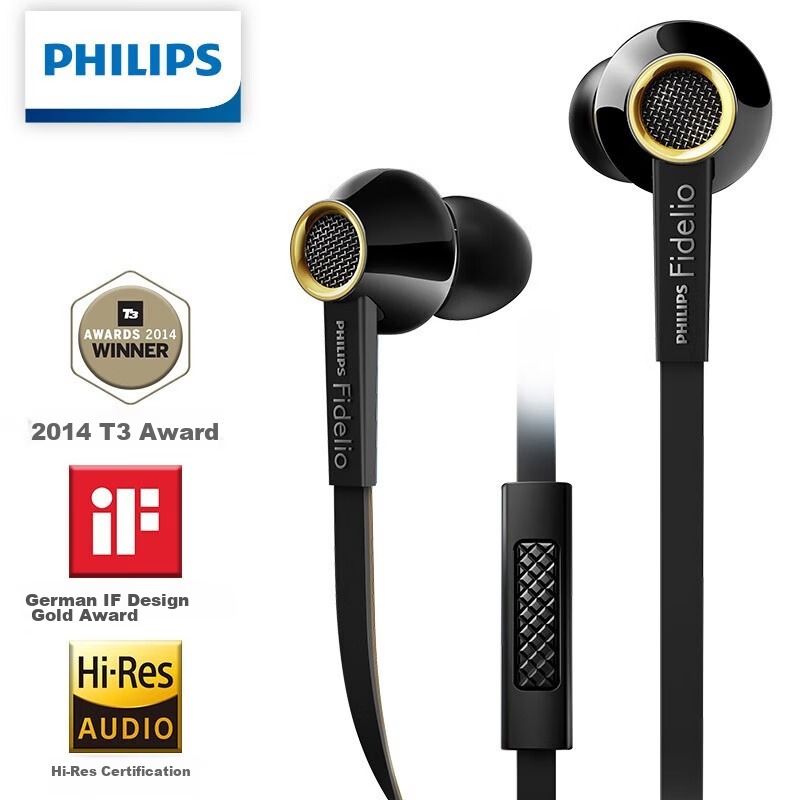 Проводные наушники Philips In-Ear HiFi Music Headphones, с микрофоном, цвет Black